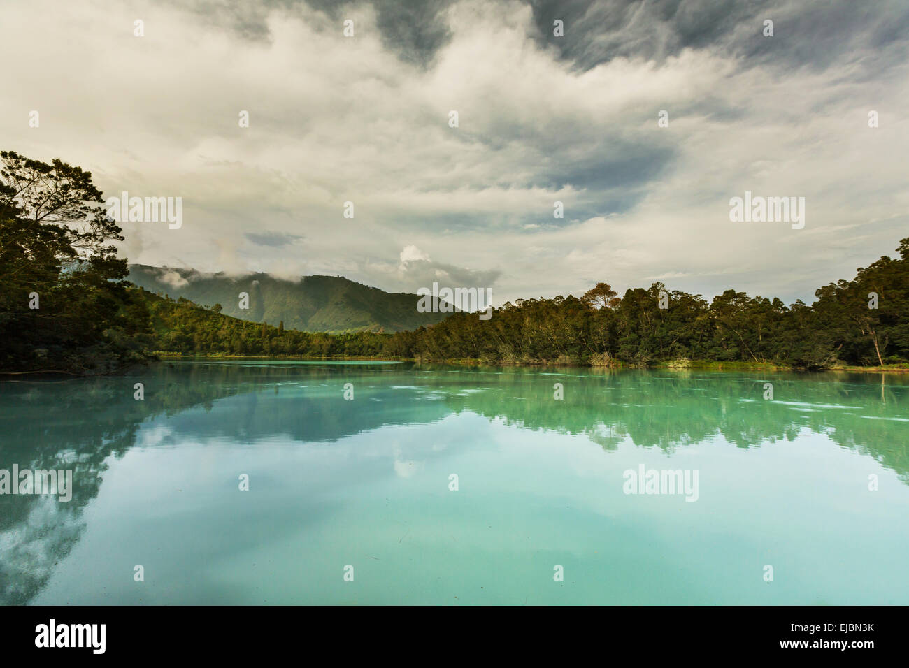 Lake in Dieng Stock Photo - Alamy