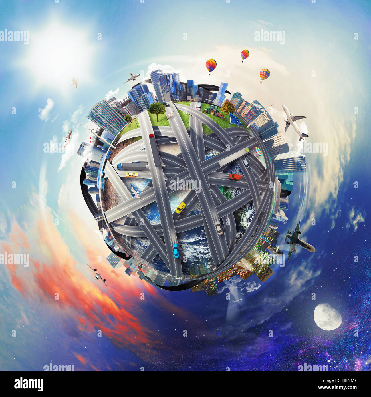 Panorama world map hi-res stock photography and images - Alamy