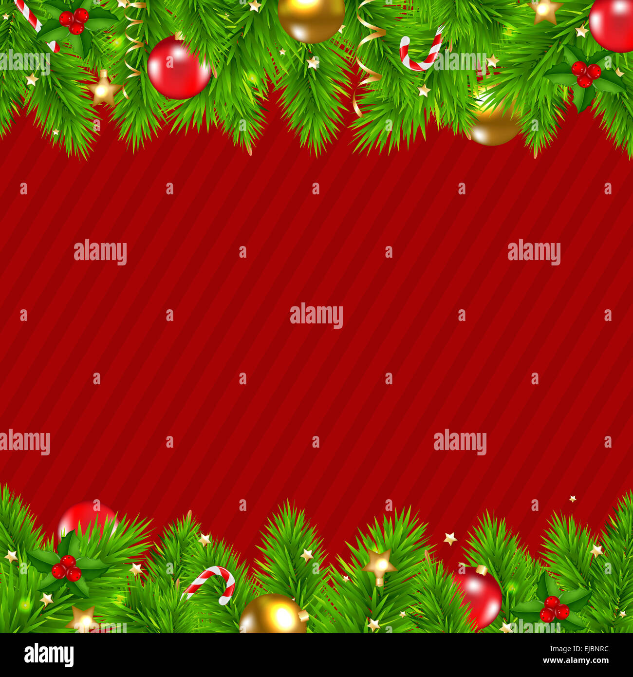 Retro Red Christmas Wall Stock Photo - Alamy