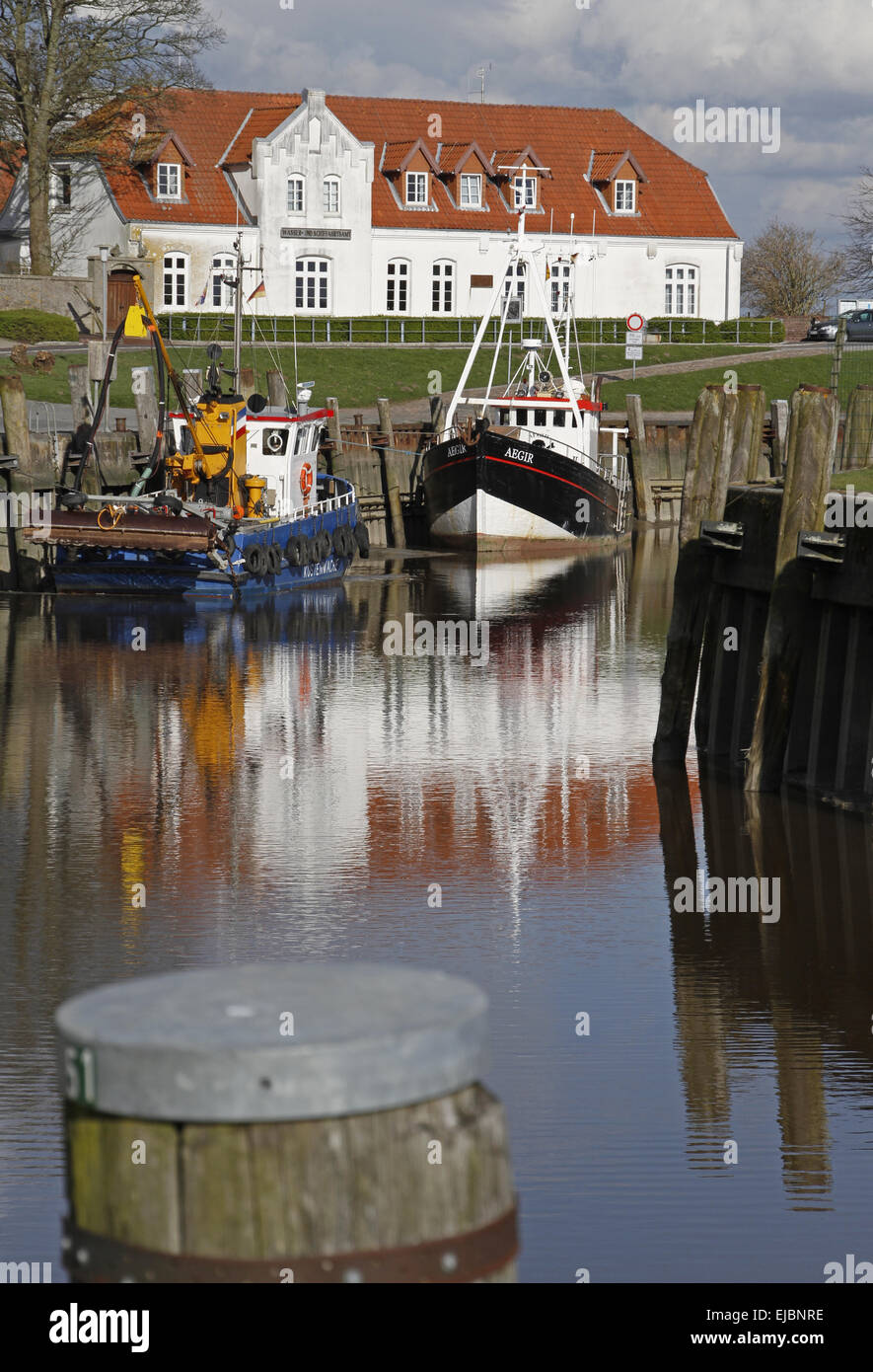historic port of Tönning, Germany Stock Photo - Alamy