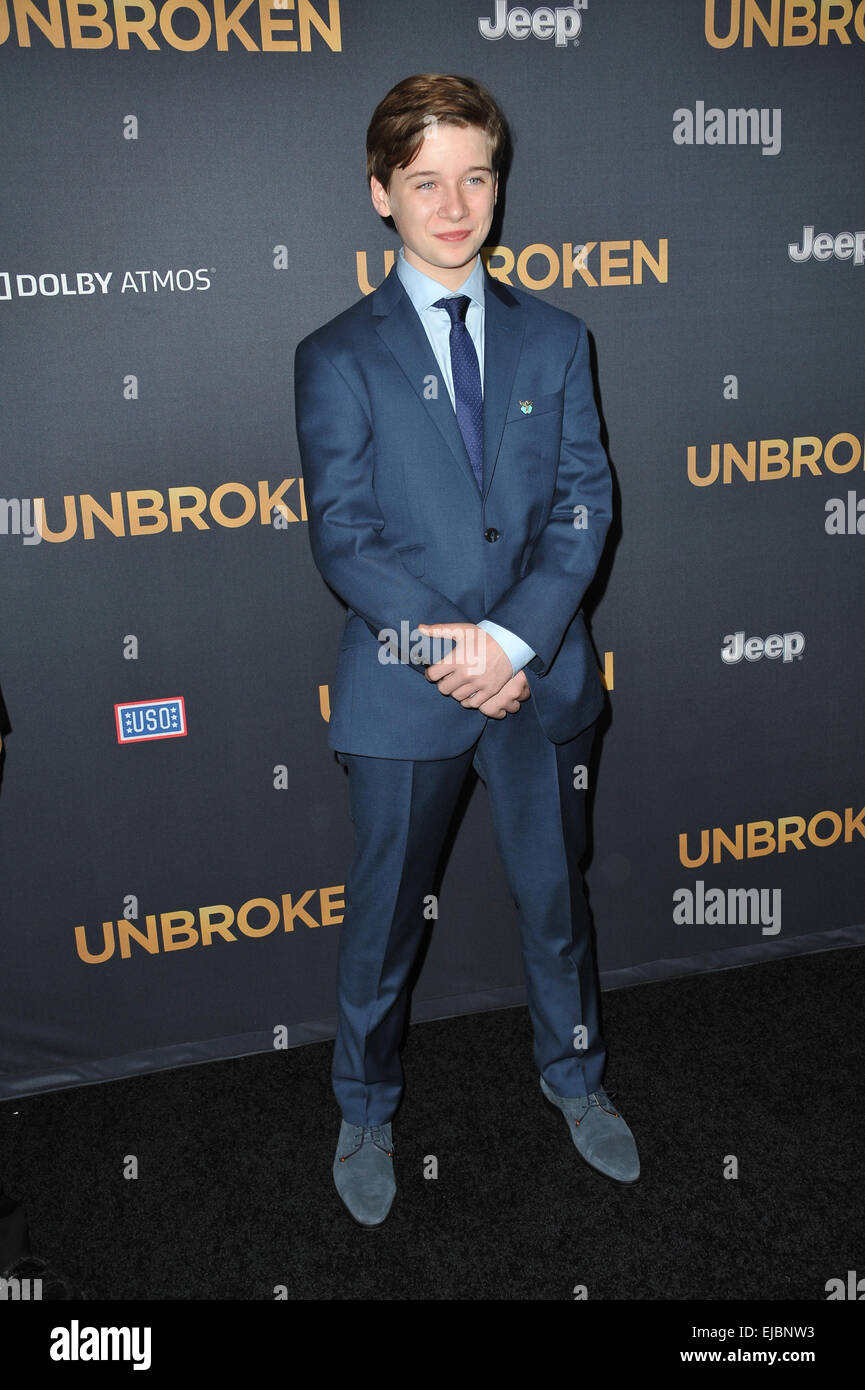 LOS ANGELES, CA - DECEMBER 15, 2014: C.J. Valleroy at the Los Angeles ...