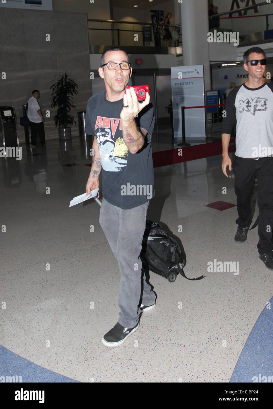 Steve-O leaves on a flight from Los Angeles International Airport (LAX ...