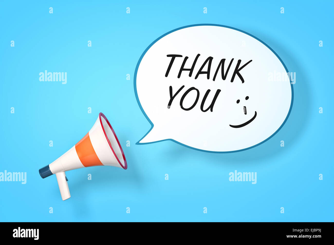 Thank you shout hi-res stock photography and images - Alamy