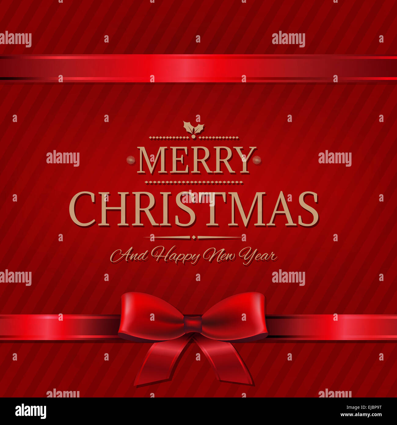 Retro Red Christmas Wall Stock Photo - Alamy