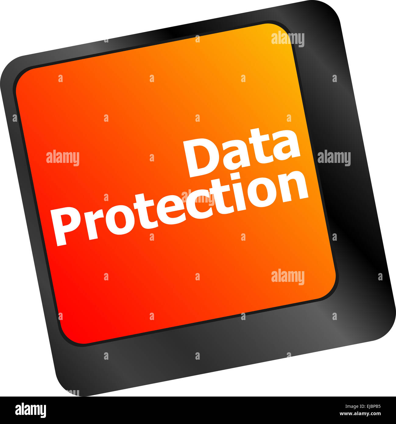 data protection button on the keyboard keys Stock Photo - Alamy