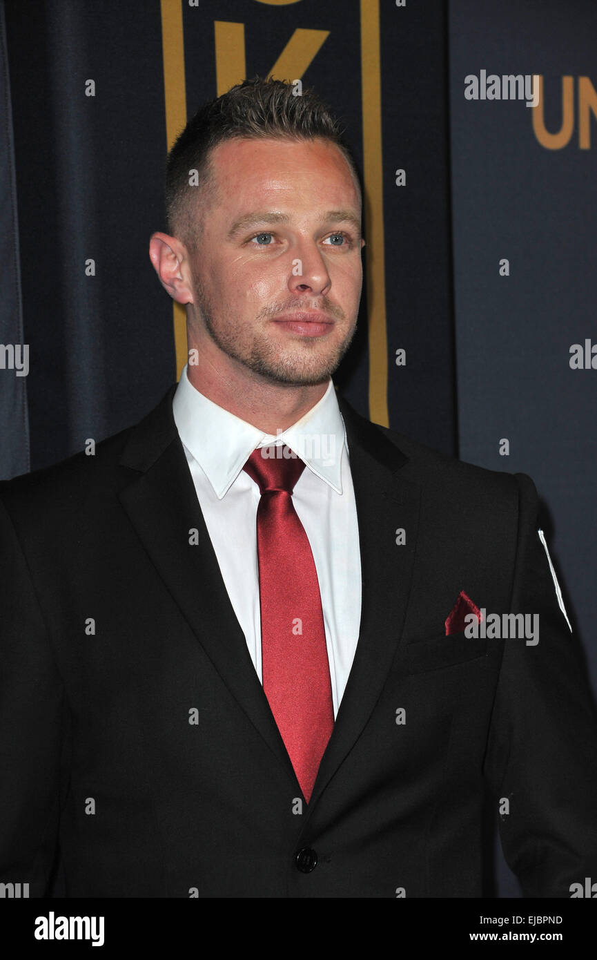 LOS ANGELES, CA - DECEMBER 15, 2014: Ryan Ahern at the Los Angeles ...