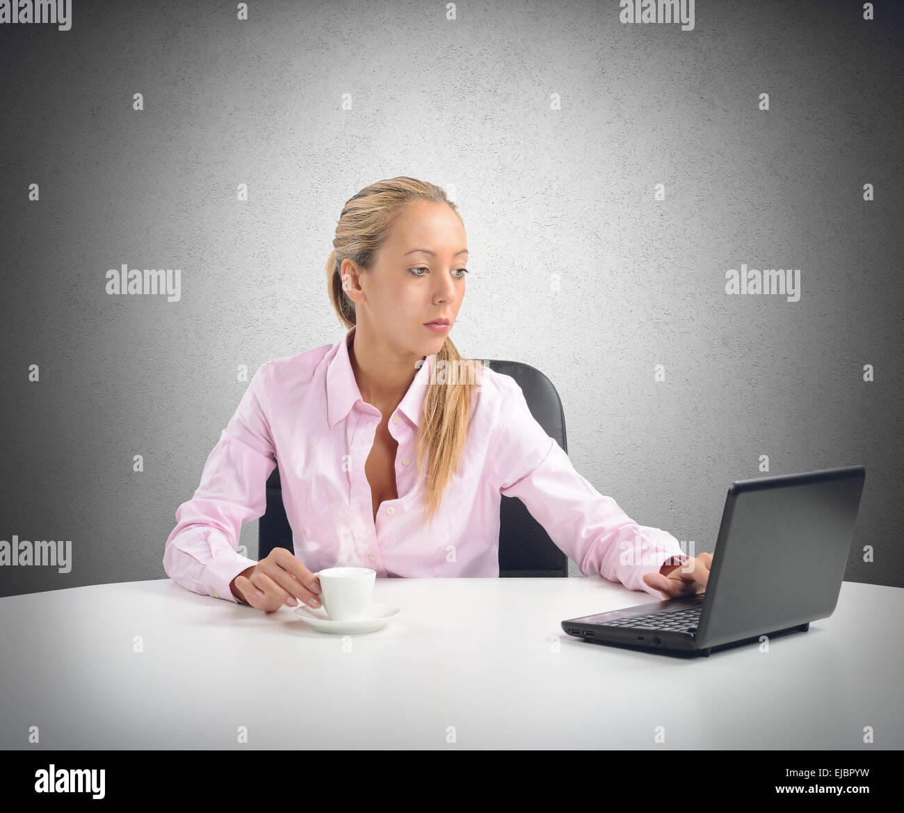 Businesswoman working and relax Stock Photo - Alamy