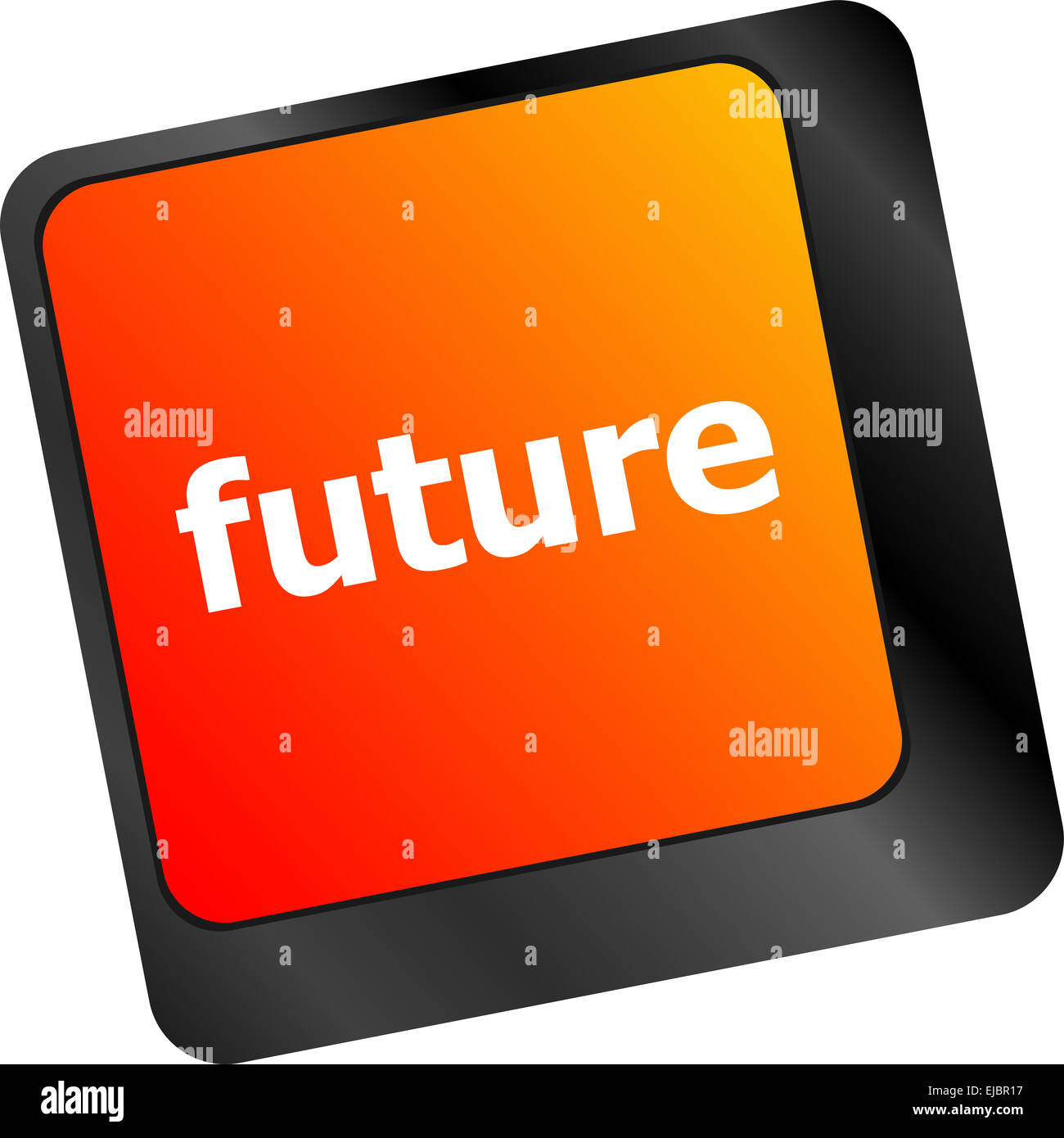 Future key keyboard showing forecast hi-res stock photography and ...