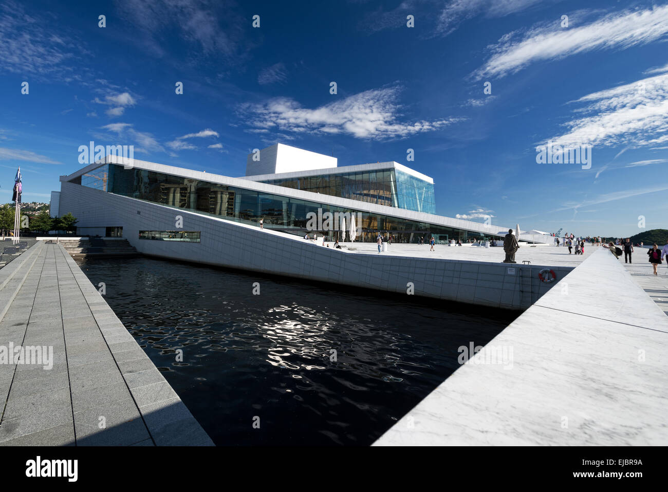 National Oslo Opera House sideview Stock Photo - Alamy
