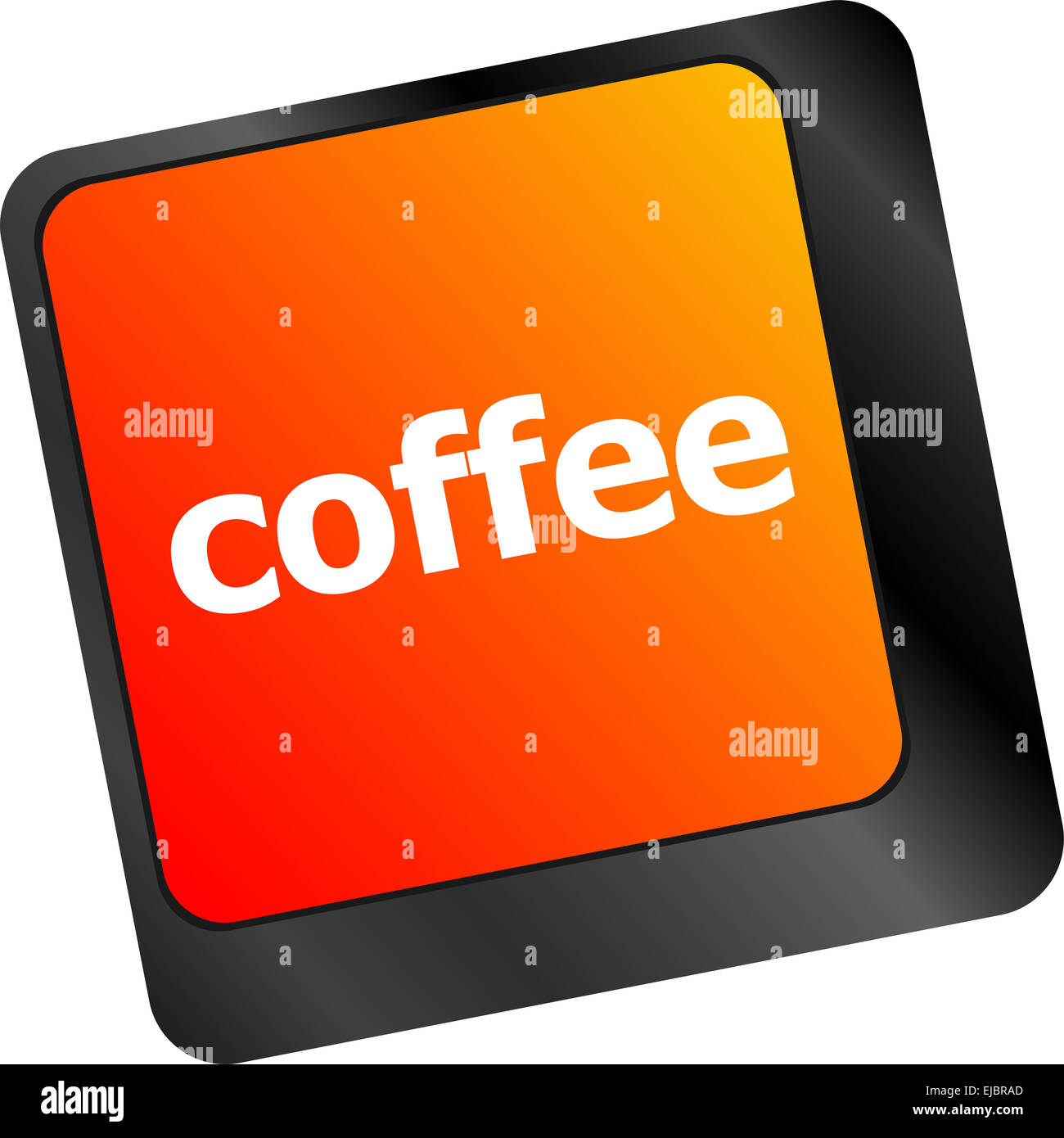 computer keyboard keys with coffee break button Stock Photo - Alamy