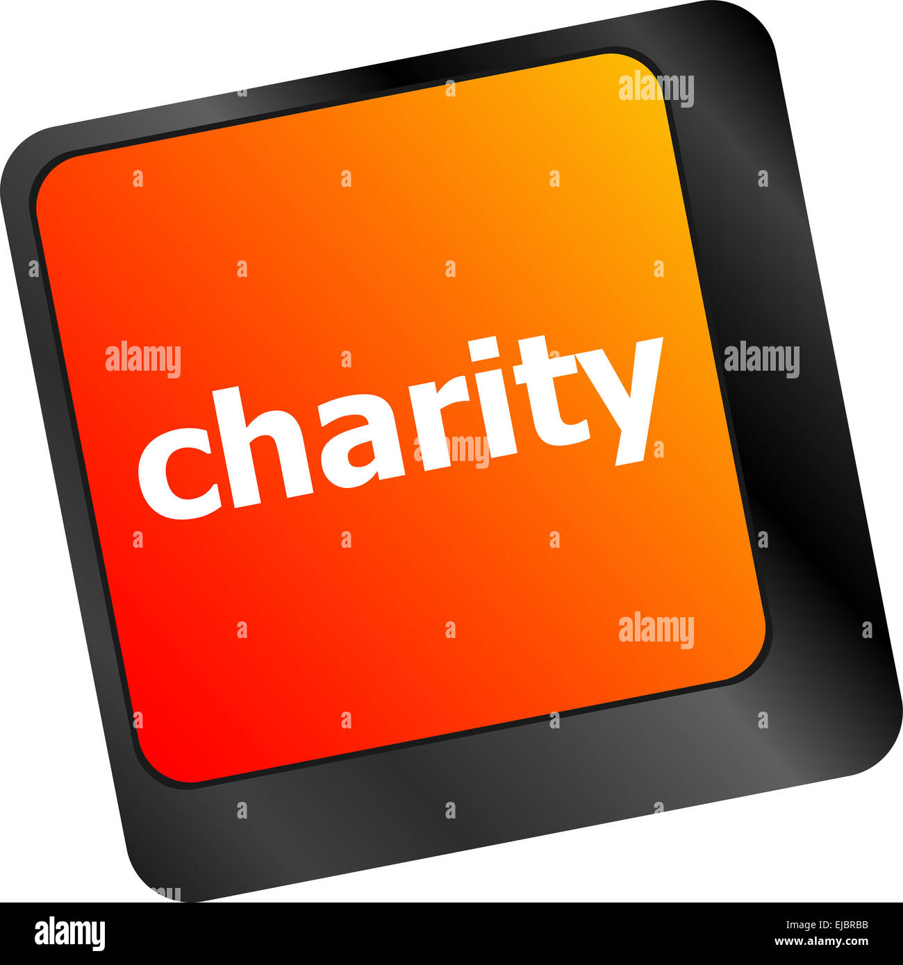 keyboard key for charity - business concept Stock Photo - Alamy