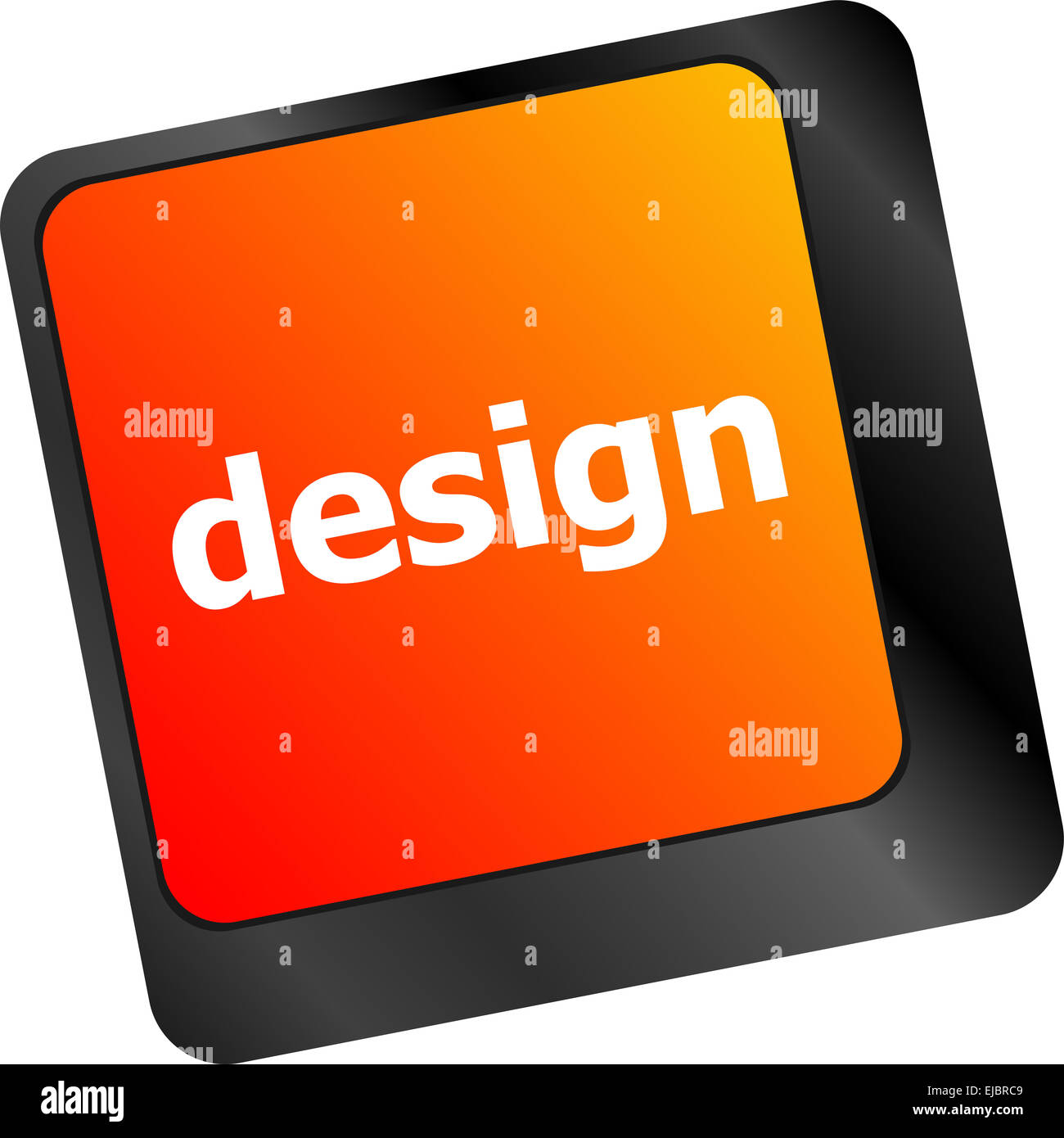 design word on keyboard keys button Stock Photo - Alamy