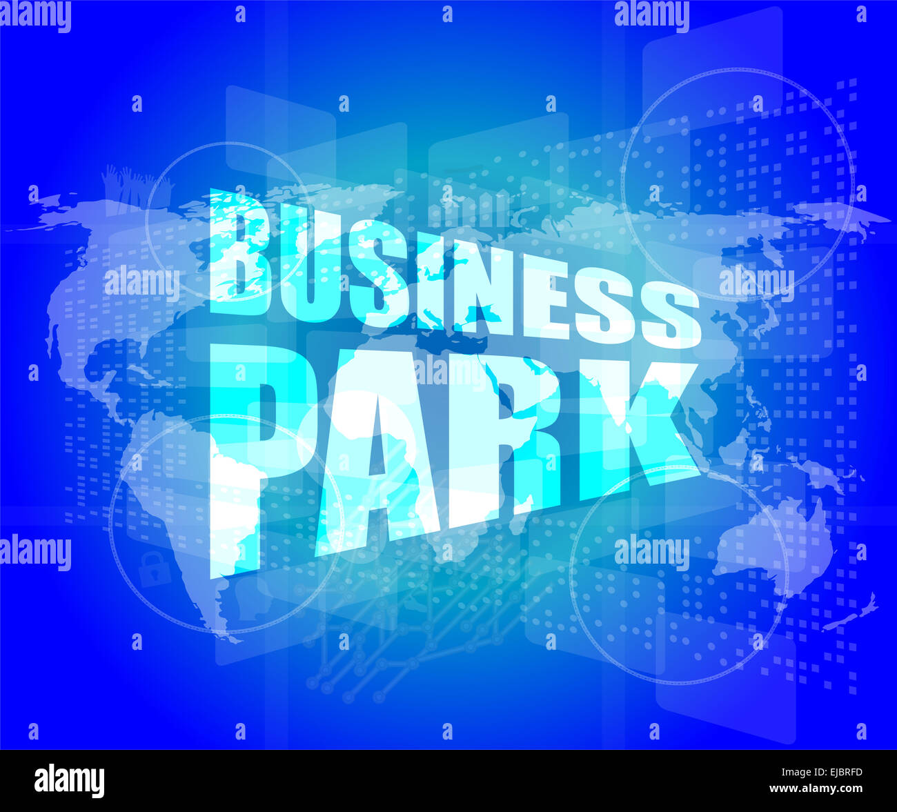 business park interface hi technology Stock Photo - Alamy