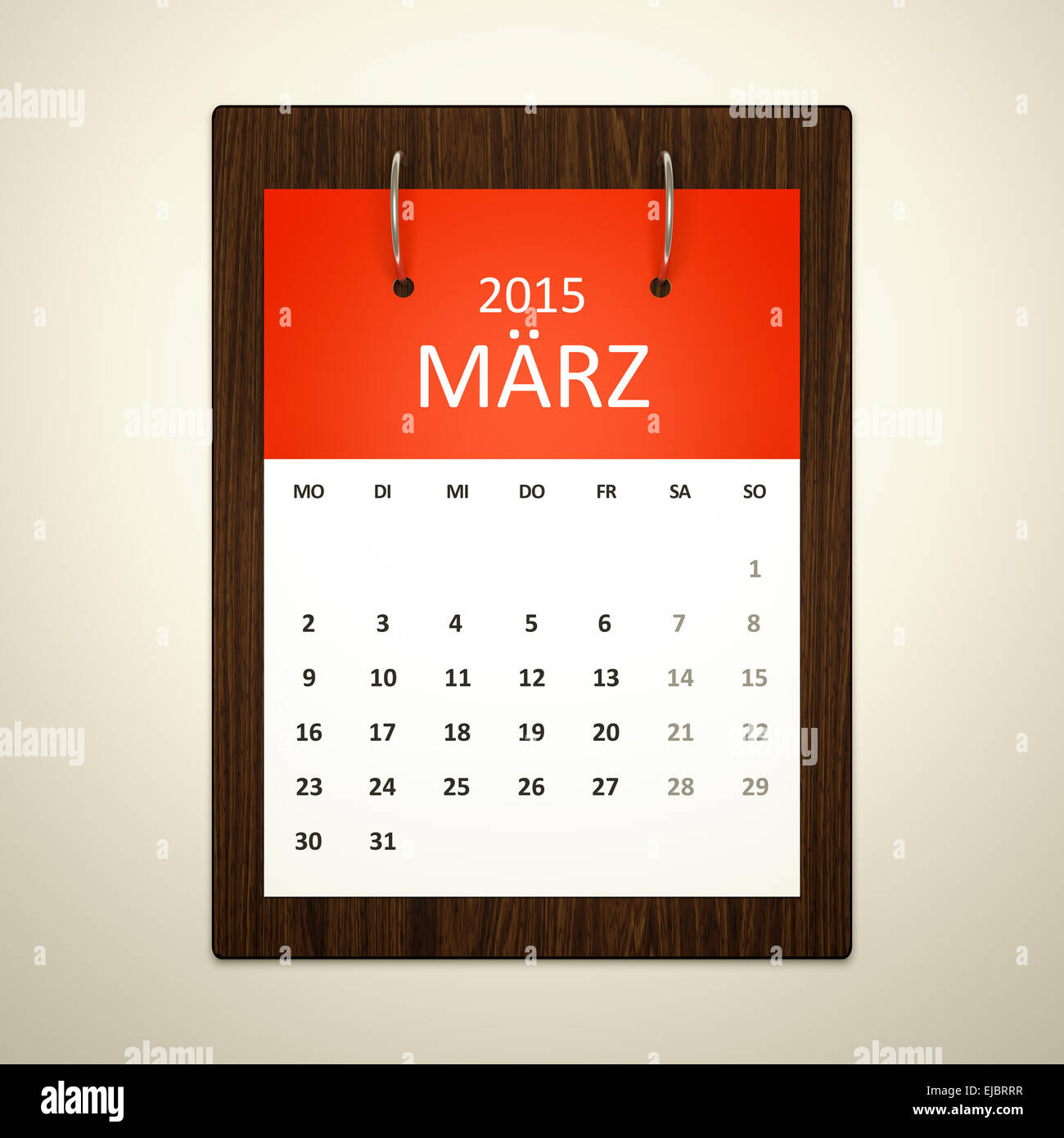 Calendar Planning German Stock Photo - Alamy
