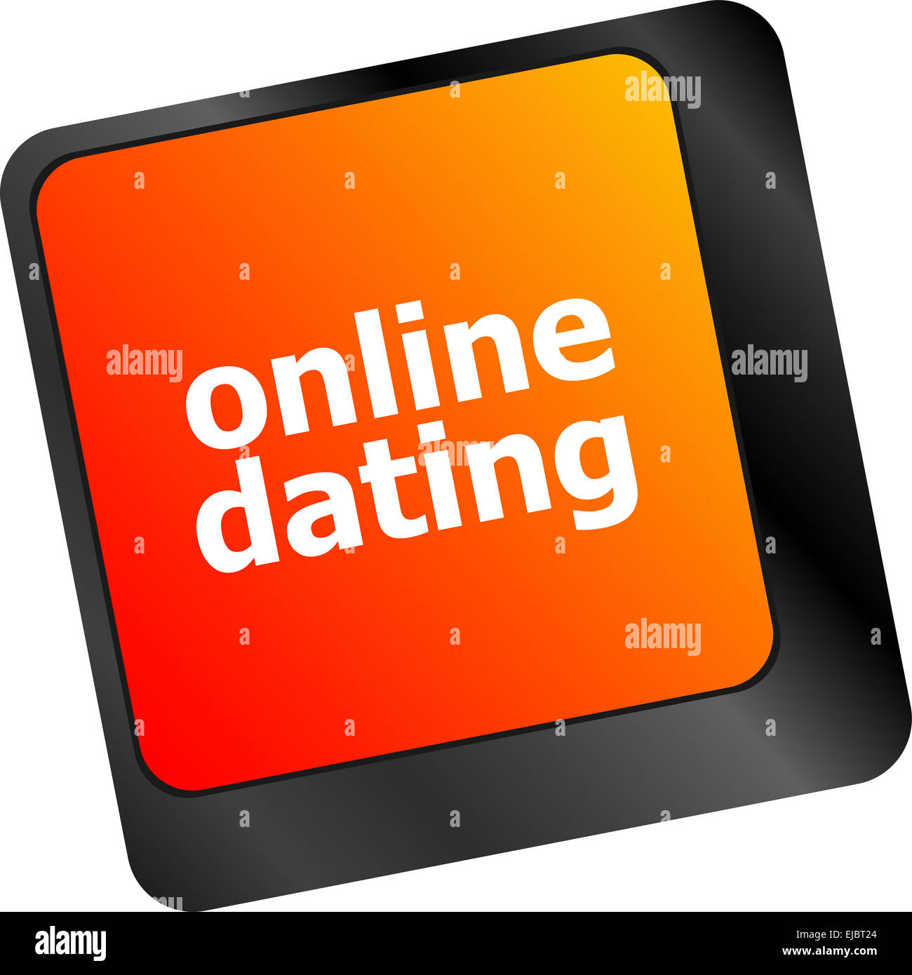 A keyboard with a online dating button - social concept Stock Photo - Alamy