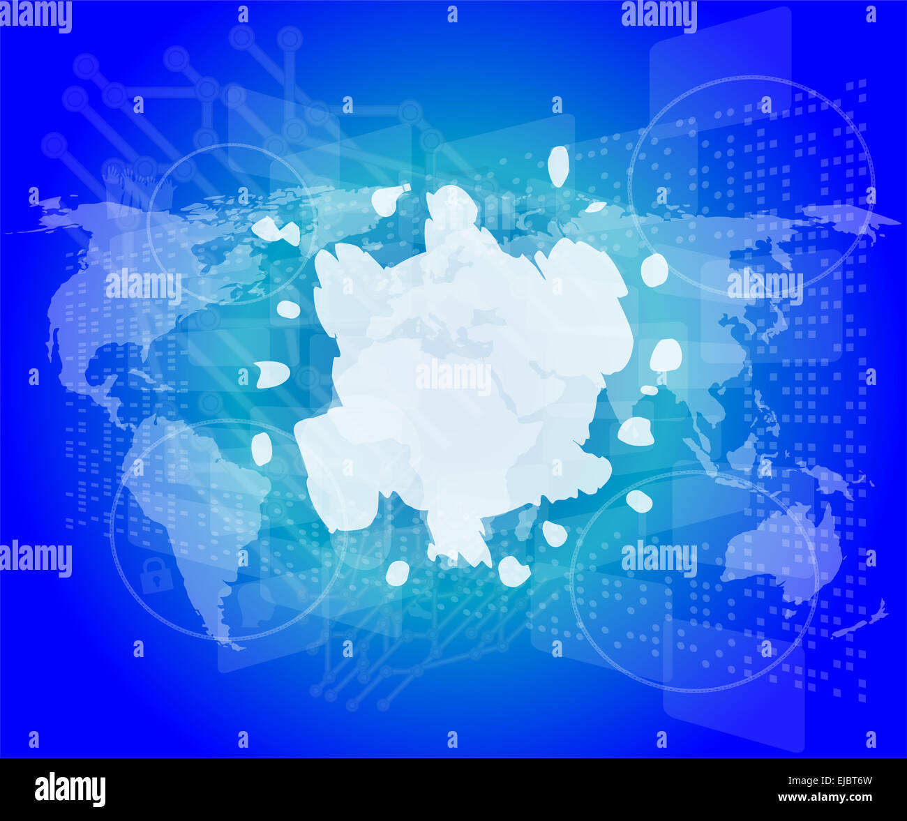 blots on digital touch screen, digital background Stock Photo - Alamy