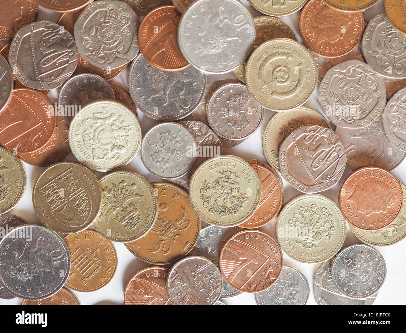 Pounds and pence Stock Photo - Alamy