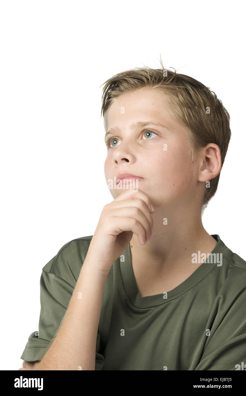 thoughtful look upwards Stock Photo - Alamy