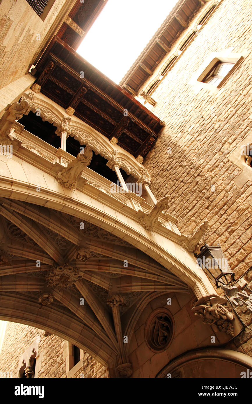 Gothic Architecture in Barcelona Stock Photo - Alamy