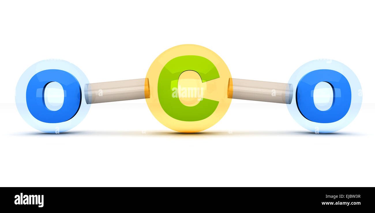 Co2 molecule carbon dioxide 3d hi-res stock photography and images - Alamy
