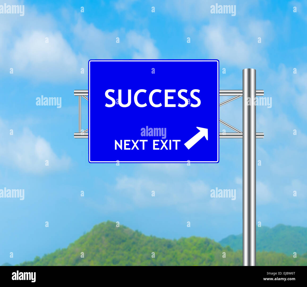 Road Sign concept to Success Stock Photo - Alamy