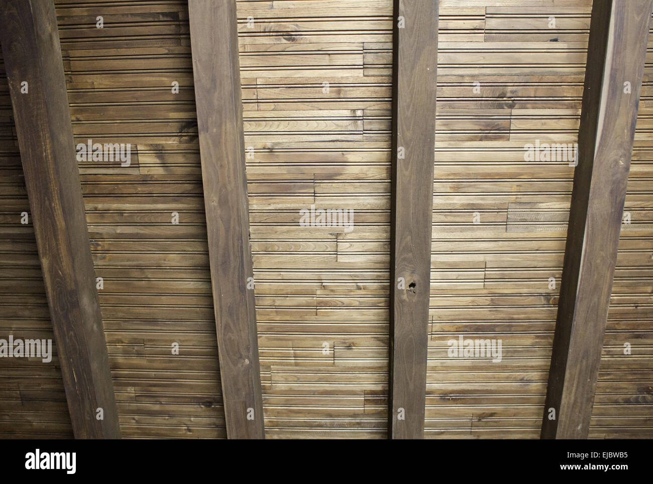 Wooden roof inside housing, construction and architecture Stock Photo ...