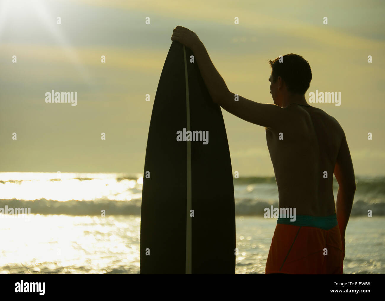 Man surfer surf board green hi-res stock photography and images - Alamy