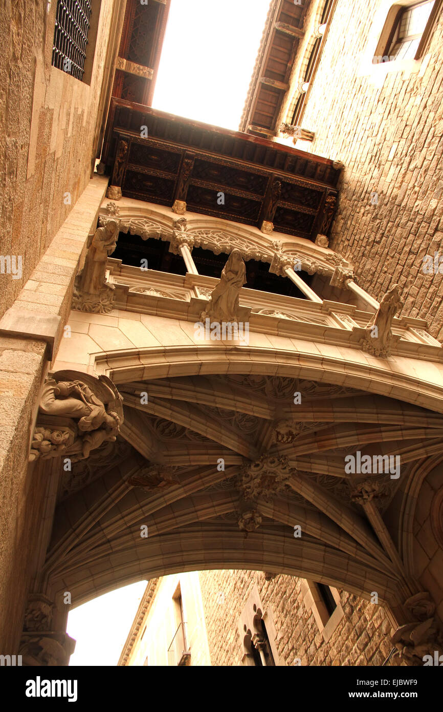 Gothic Architecture in Barcelona Stock Photo - Alamy