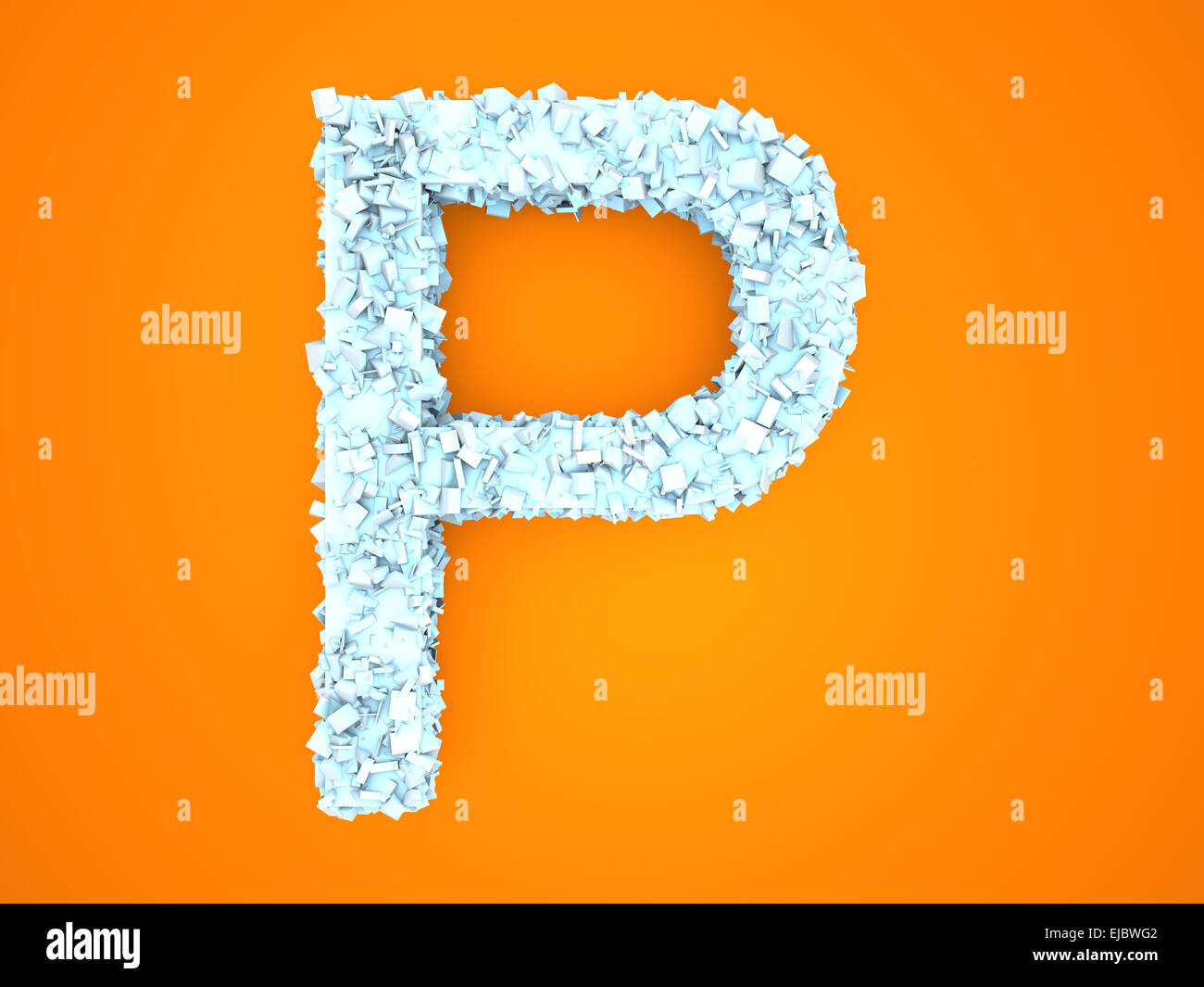 Crystal Letter - P Stock Photo - Alamy