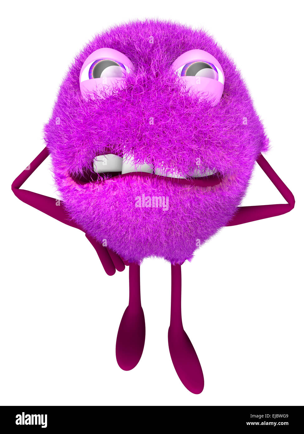 Angry furry cartoon character Stock Photo - Alamy