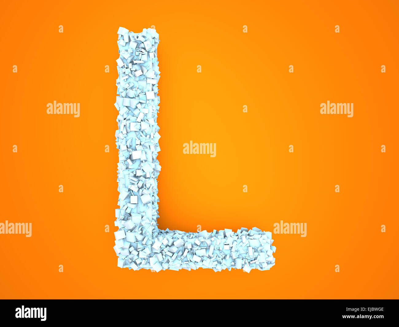 Crystal Letter - L Stock Photo - Alamy