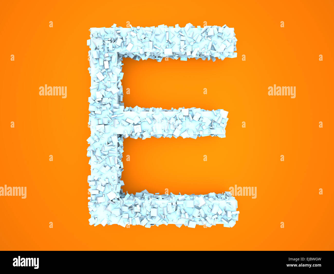 Crystal Letter - E Stock Photo - Alamy