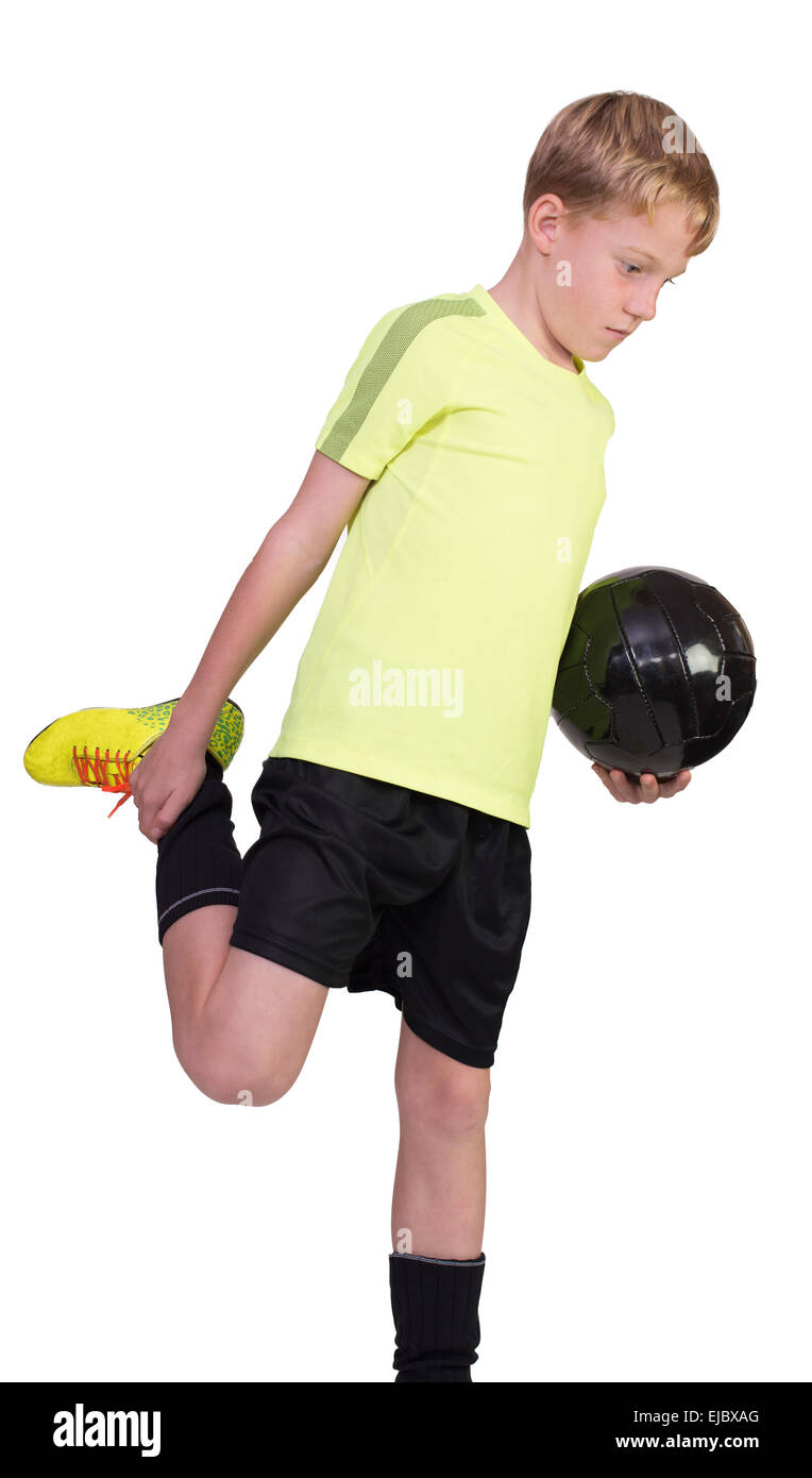 Young football player Stock Photo - Alamy