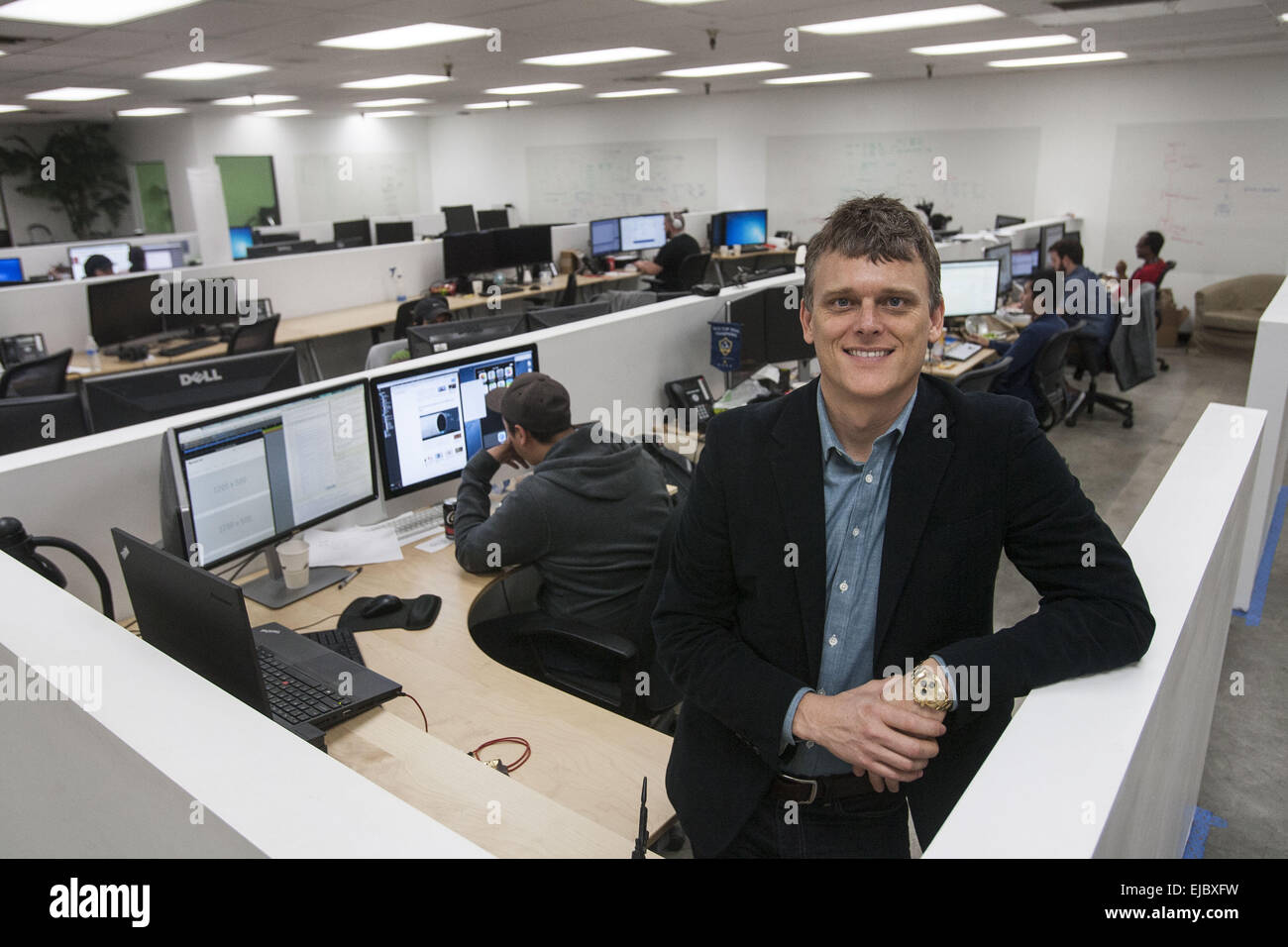 Los Angeles, California, USA. 11th Mar, 2015. John Tomich, CEO of ...