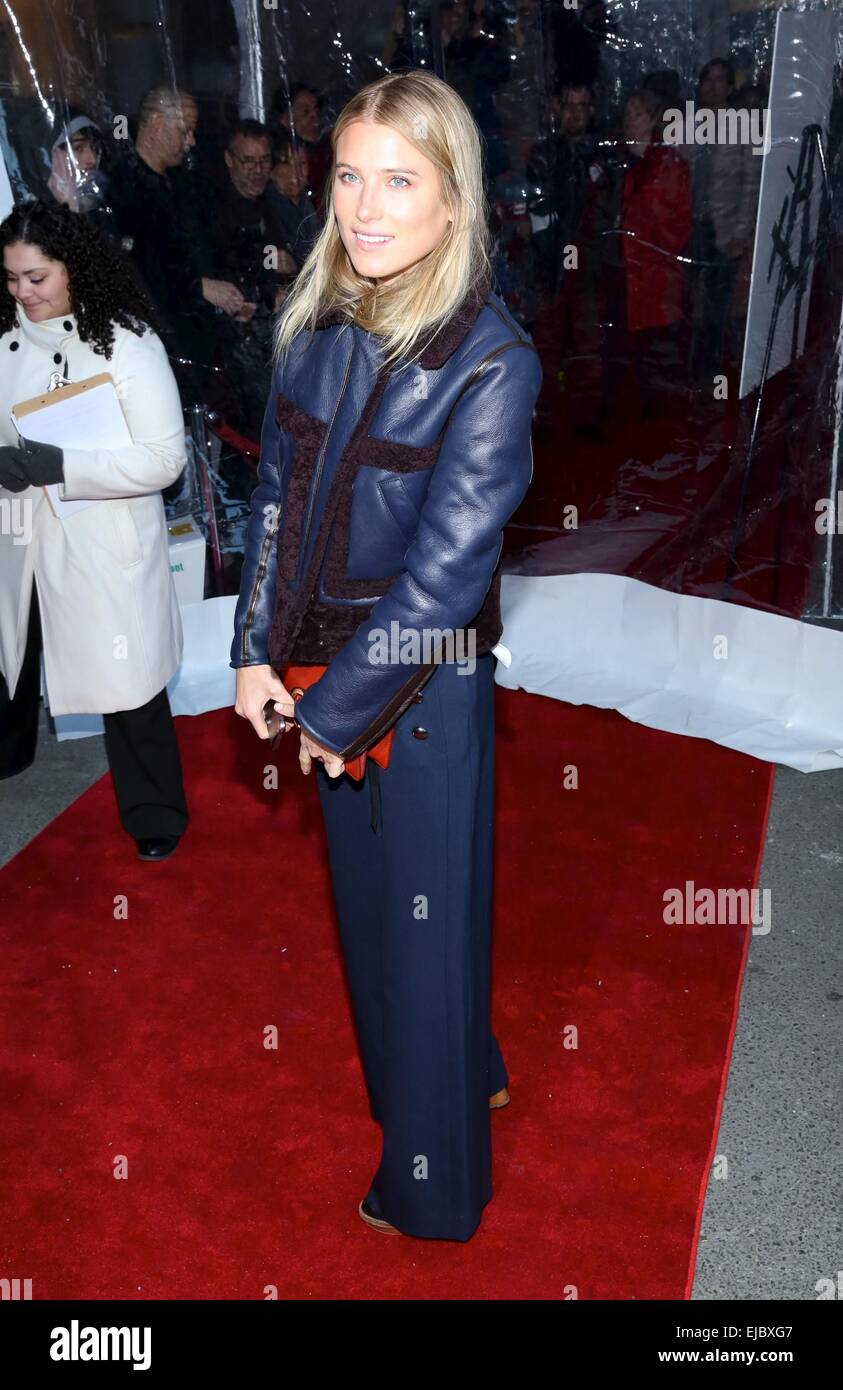 New York, NY, USA. 23rd Mar, 2015. Dree Hemingway at arrivals for WHILE ...