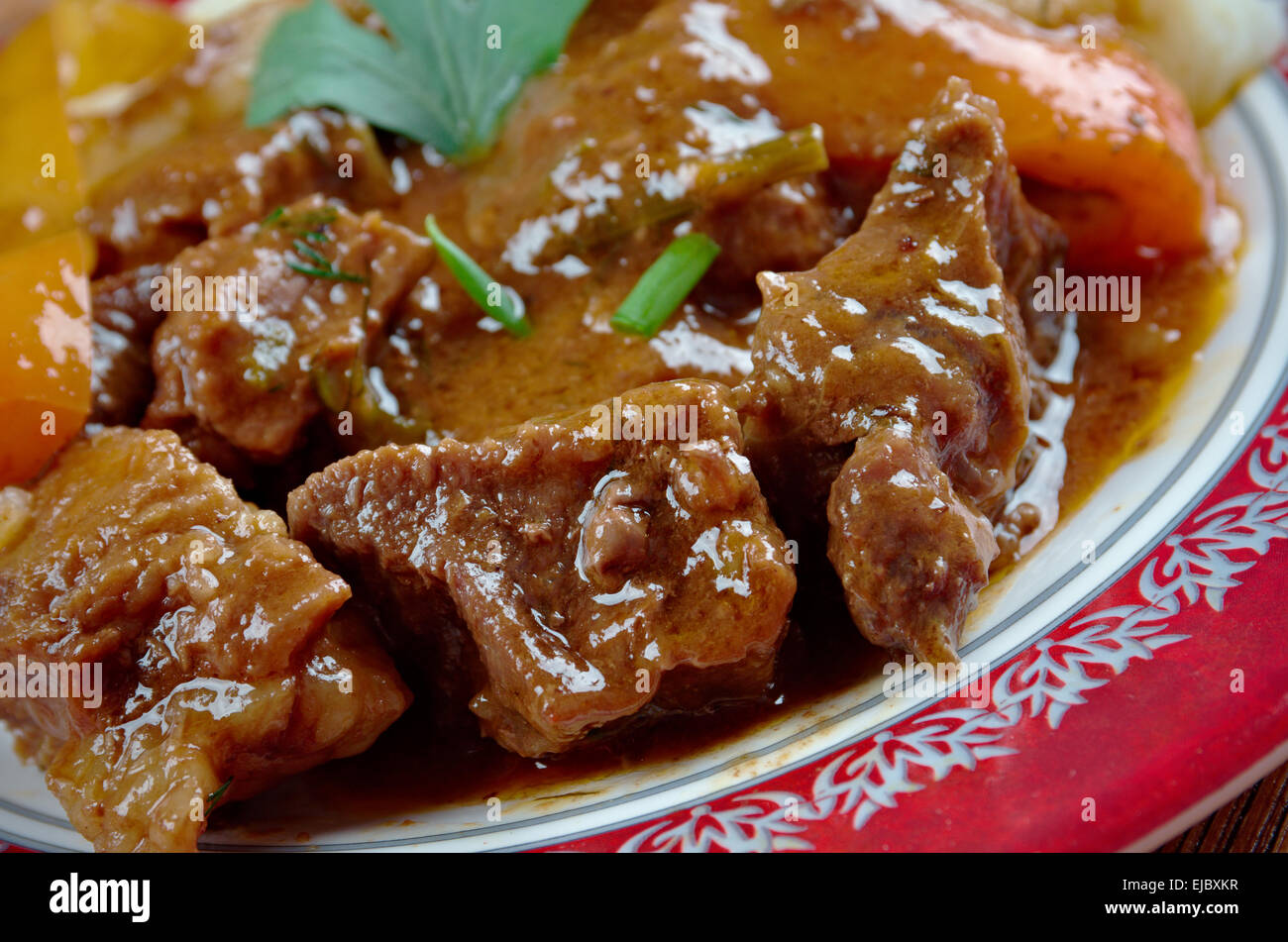 Porkolt traditional hungarian food hi-res stock photography and images ...