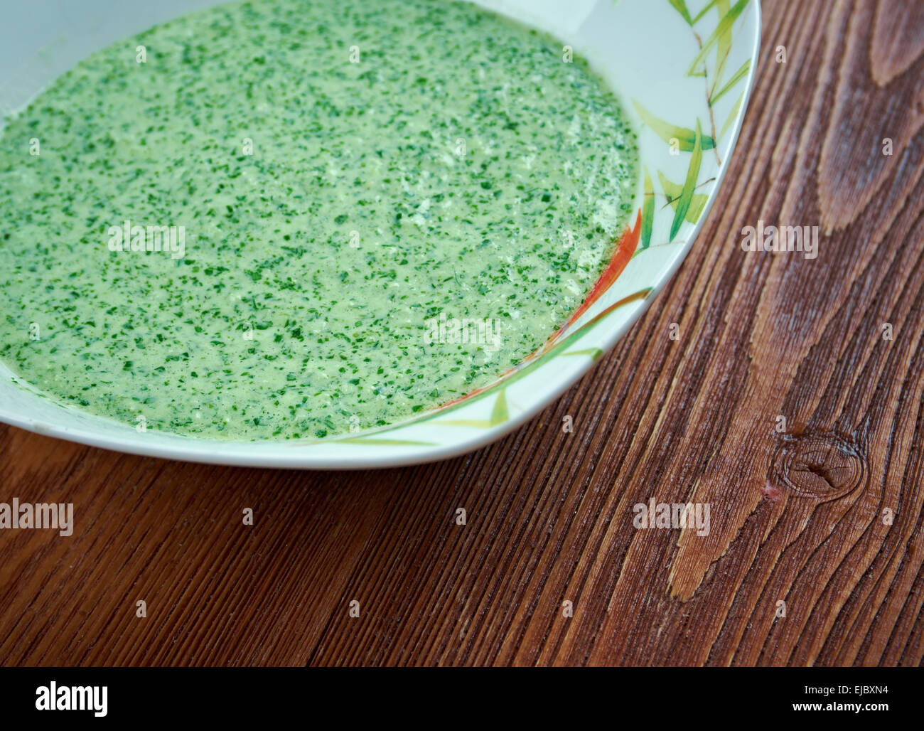 Peruvian Aji Verde Sauce Stock Photo - Alamy