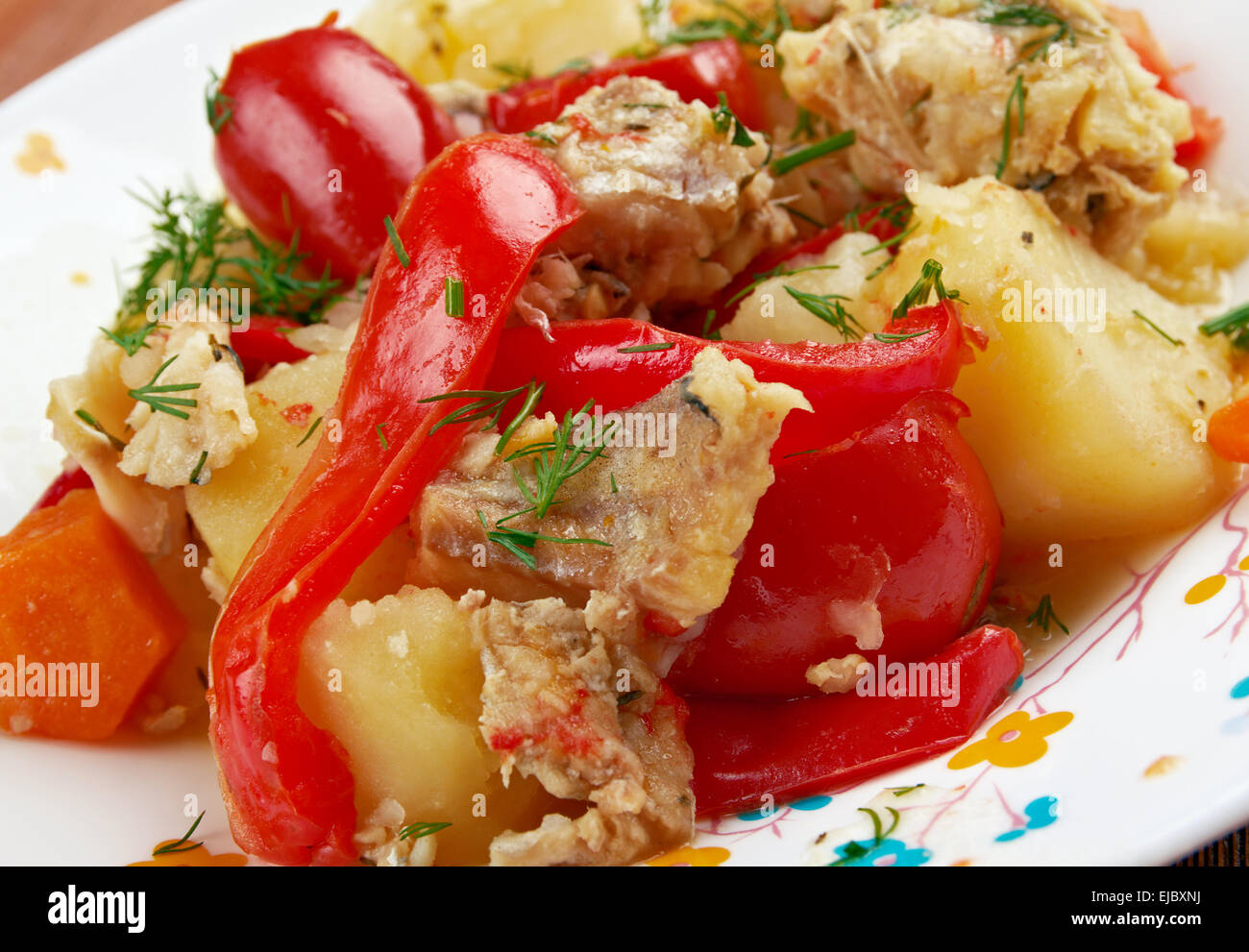 Caldeirada fish stew Stock Photo - Alamy