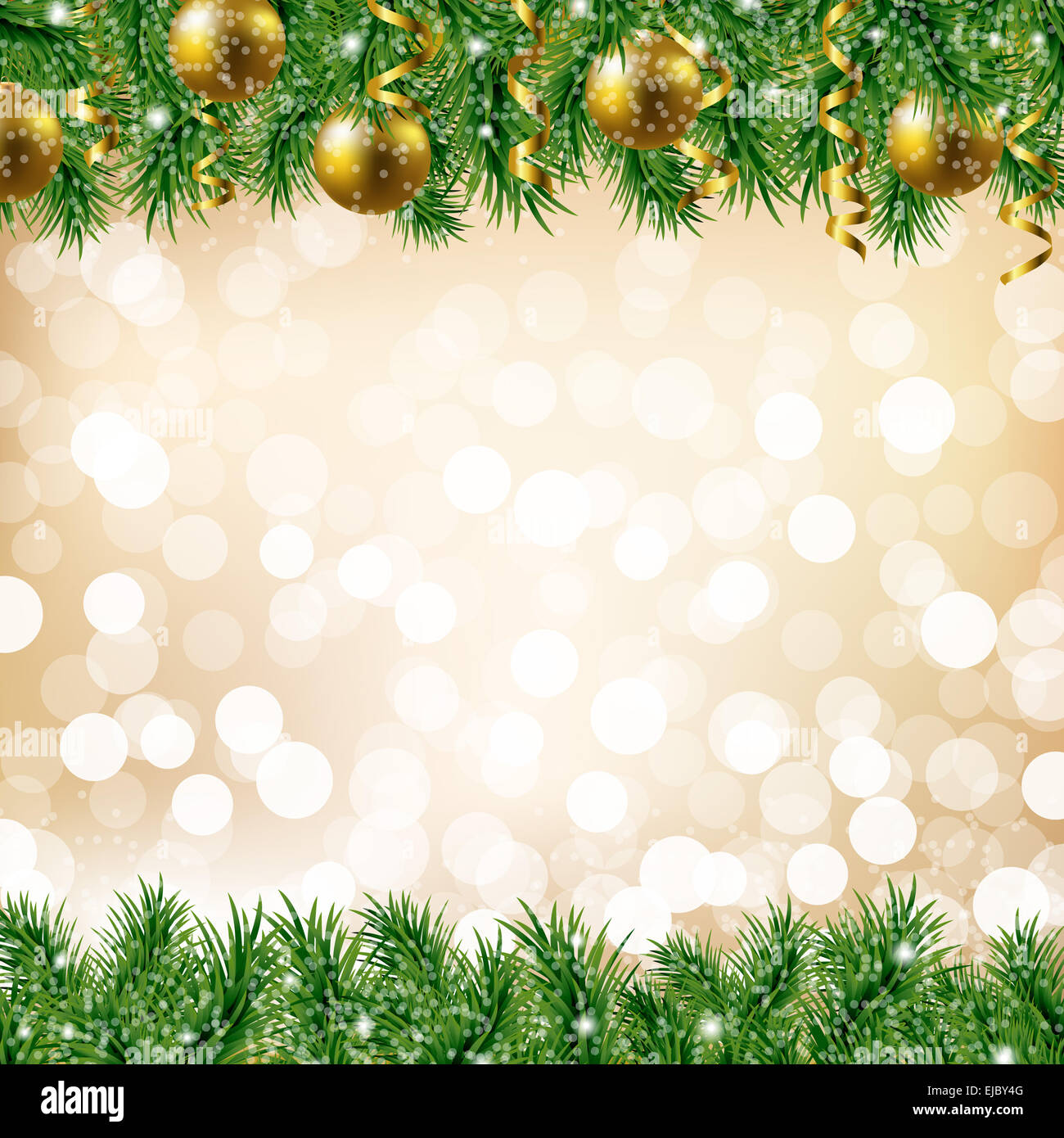 Golden Fir Tree Stock Photo - Alamy