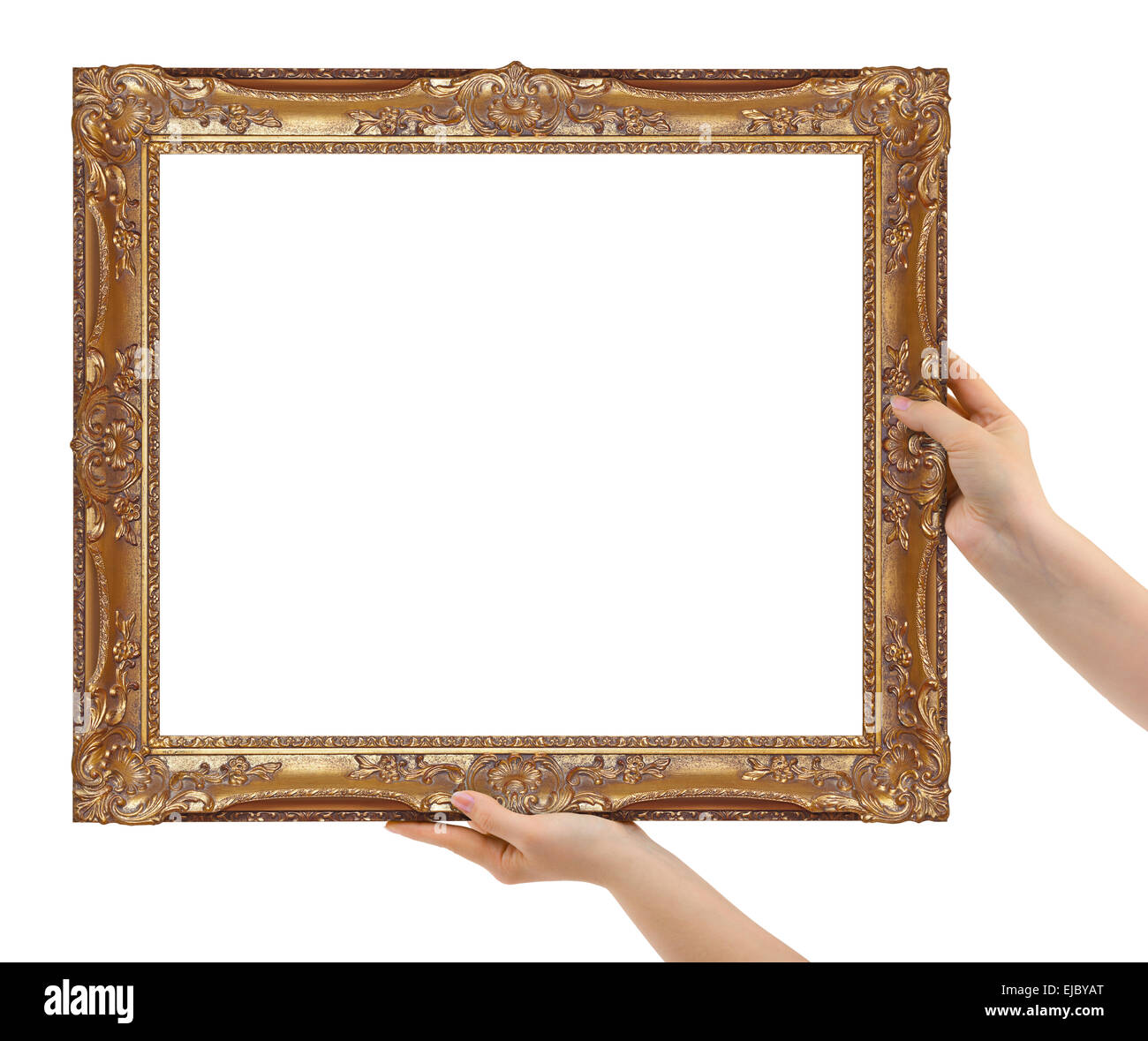 Frame in hands Stock Photo - Alamy