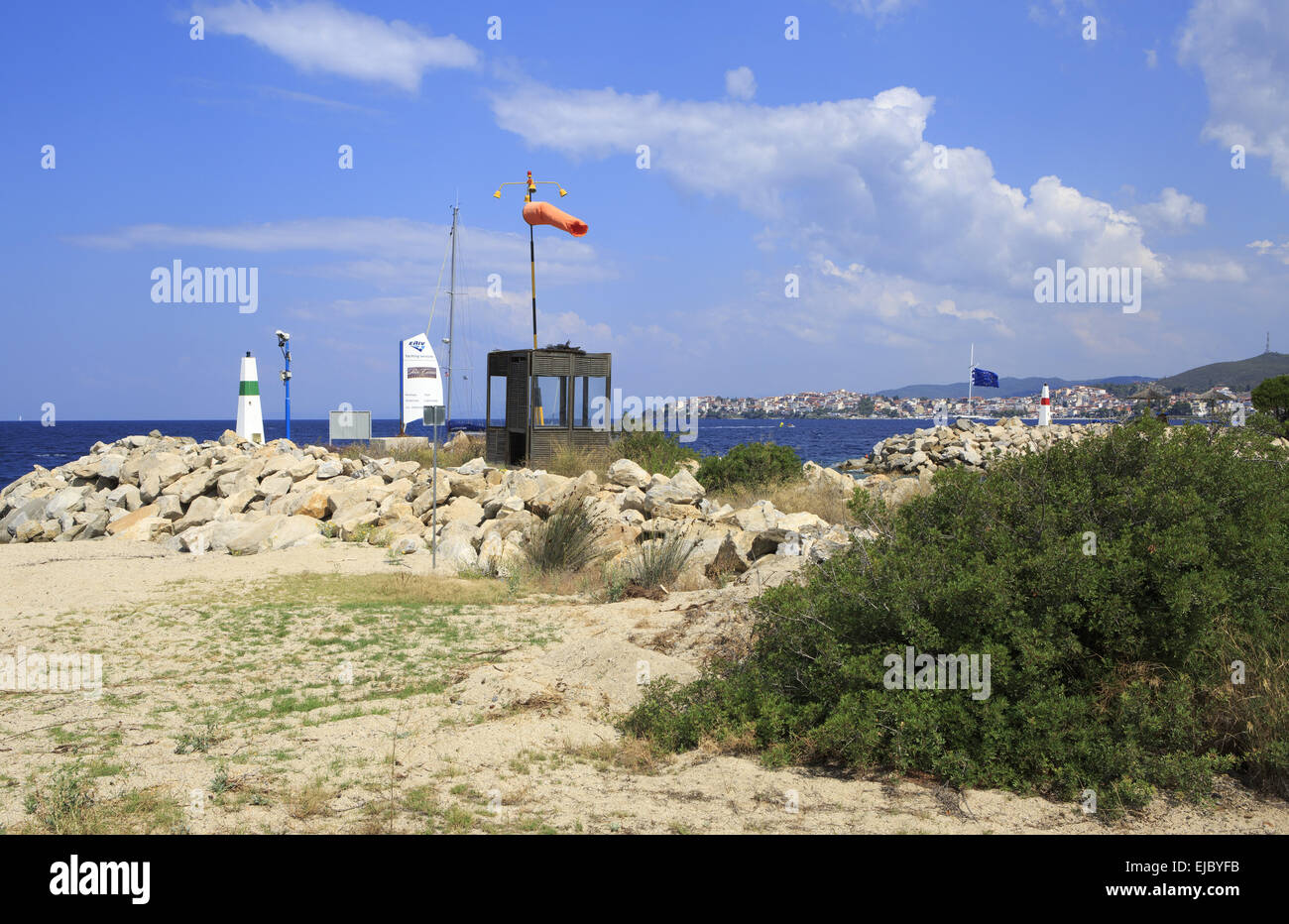 Survey booth at the entrance to the pier Stock Photo - Alamy