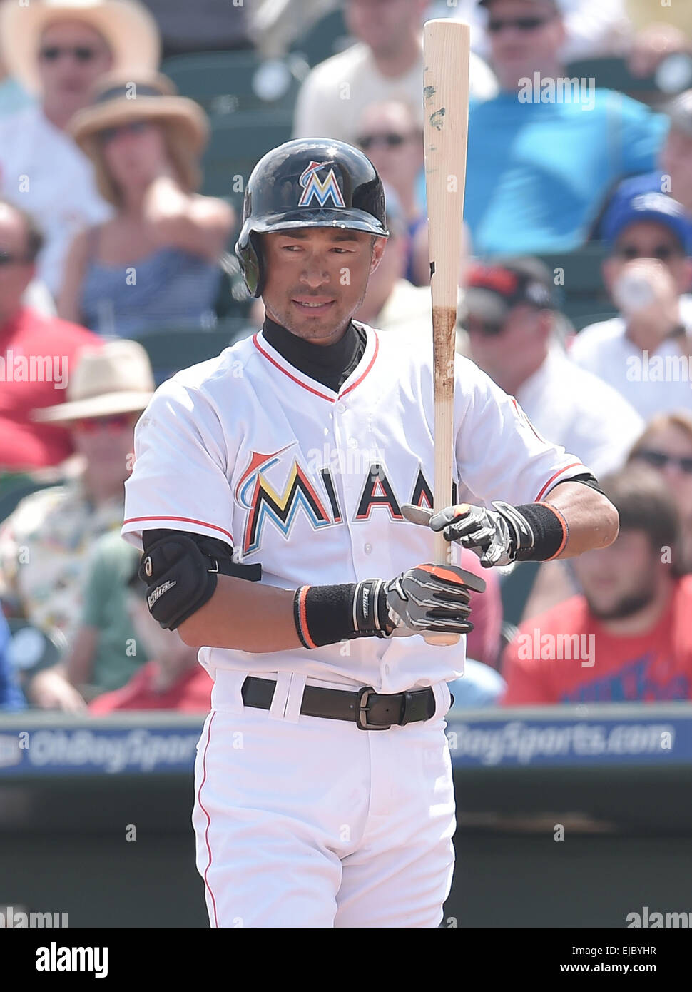 Jupiter, Florida, USA. 22nd Mar, 2015. Ichiro Suzuki (Marlins) MLB ...