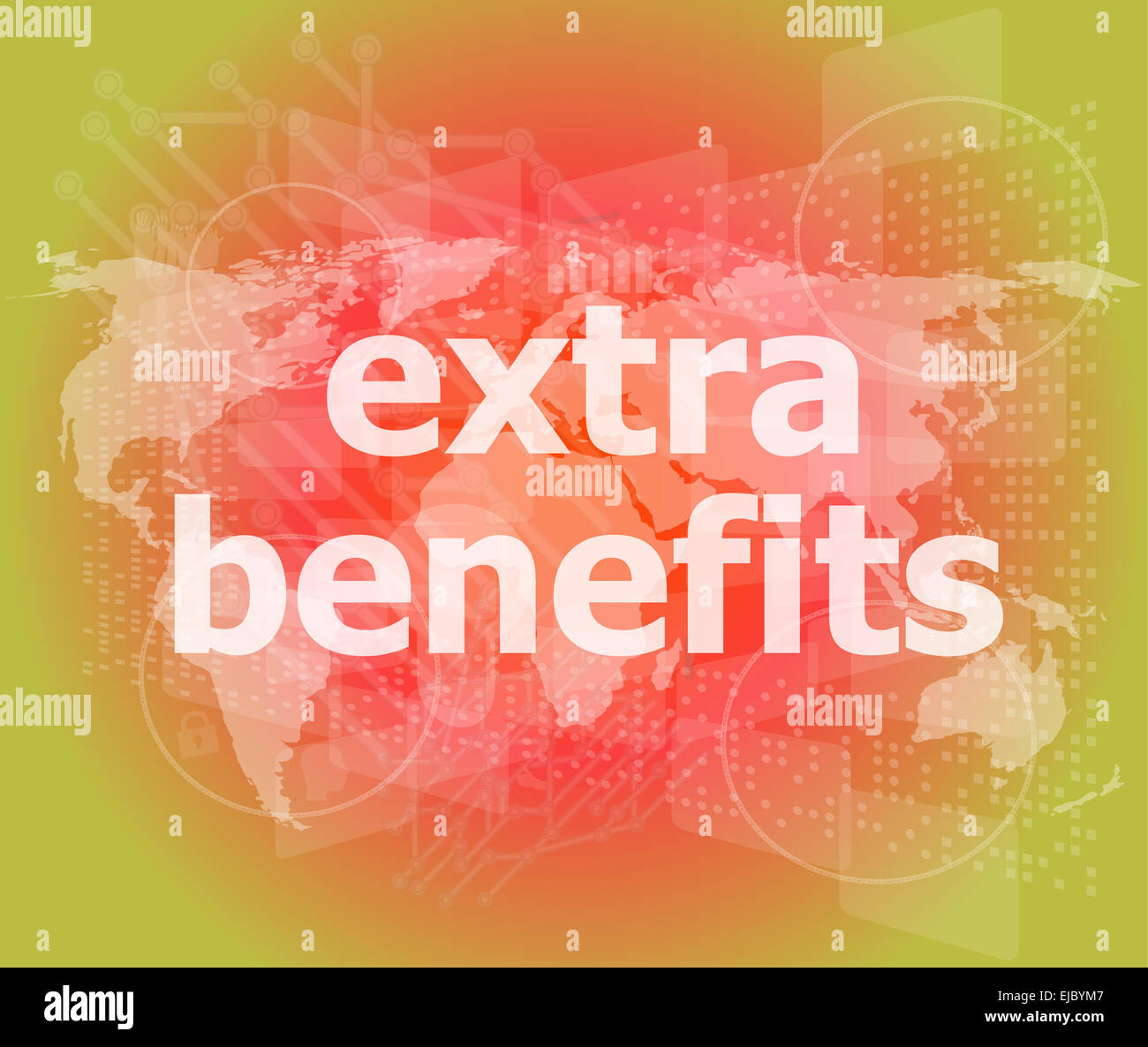 extra benefits slogan poster concept. Financial support message design ...