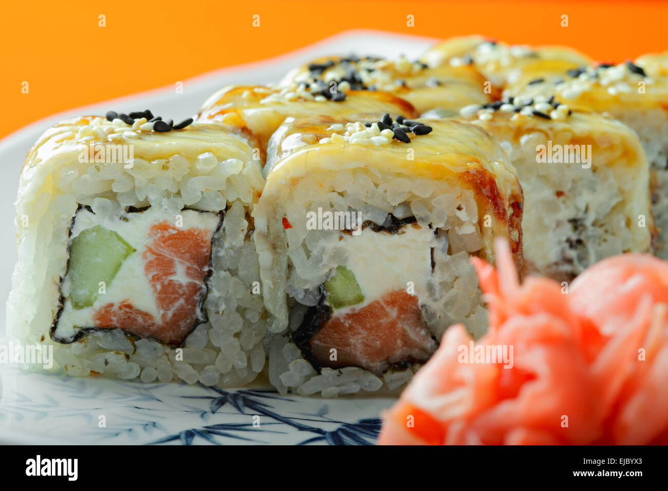 Canada roll closeup Stock Photo - Alamy