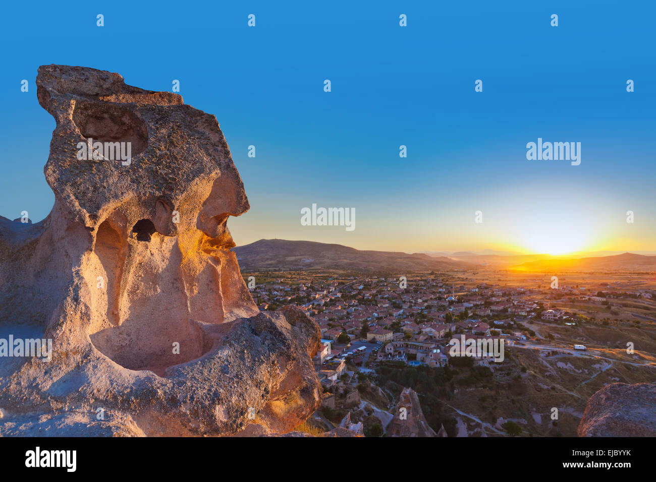Sunset in Cappadocia Turkey Stock Photo - Alamy