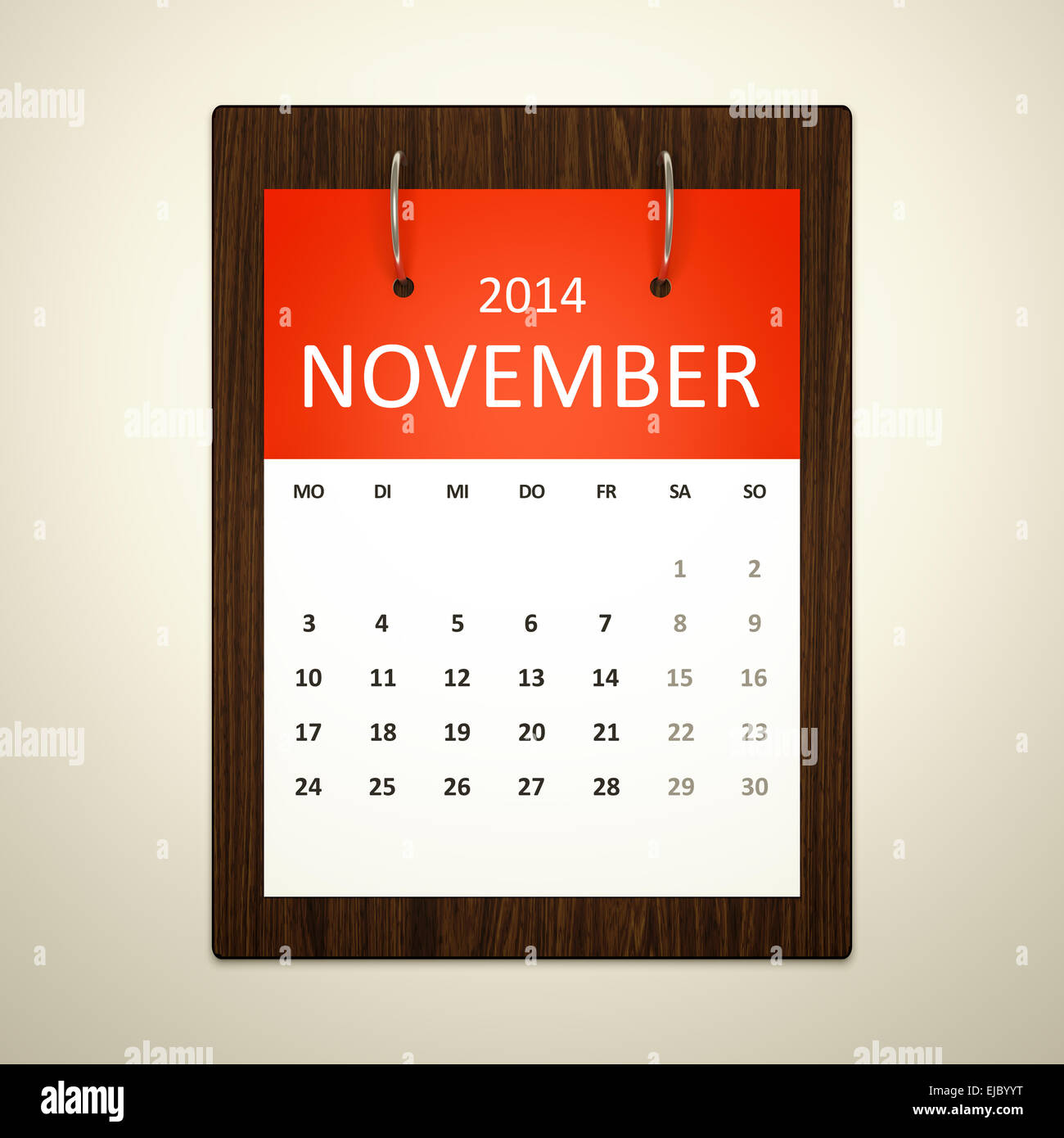 Calendar Planning German Stock Photo - Alamy