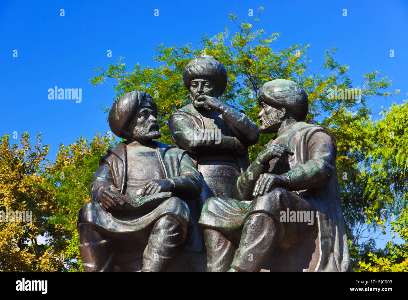 Three sages statue in Istanbul Turkey Stock Photo - Alamy