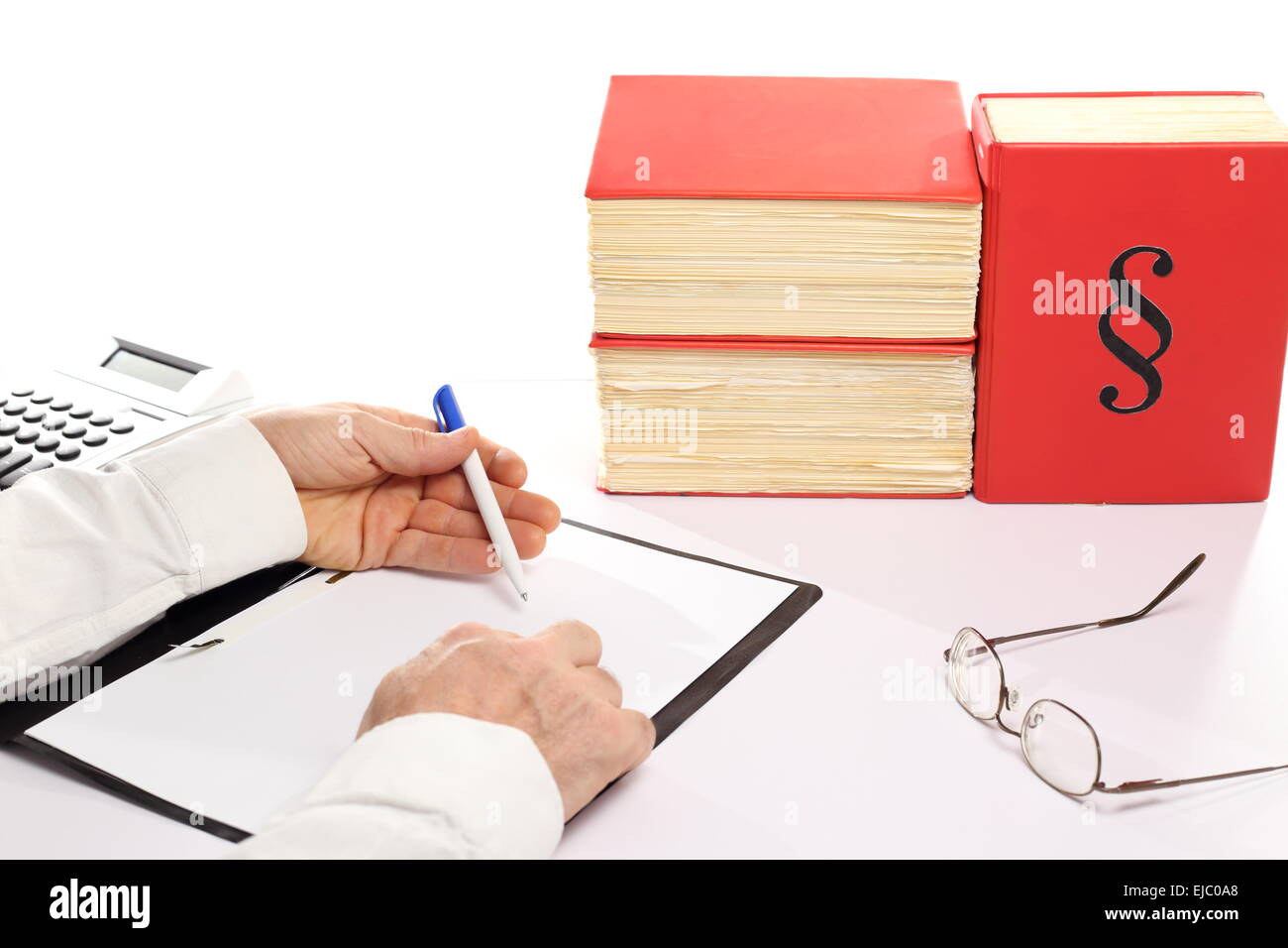 working on files Stock Photo - Alamy