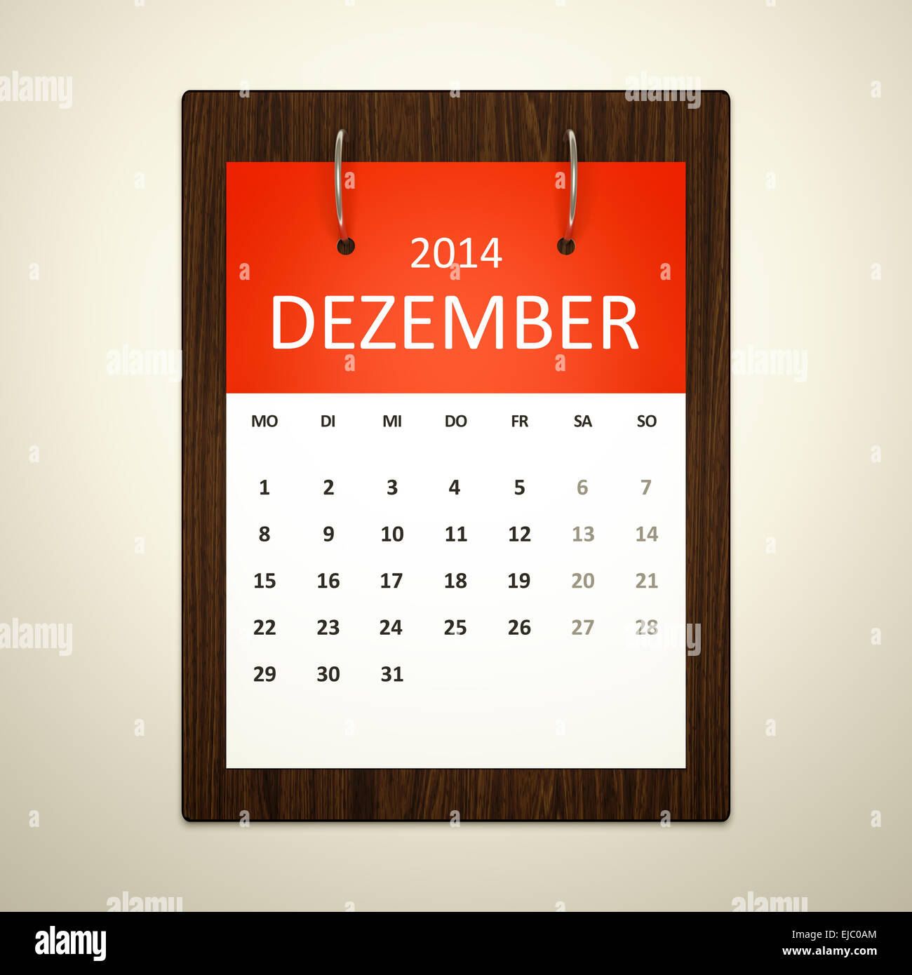 Calendar Planning German Stock Photo - Alamy