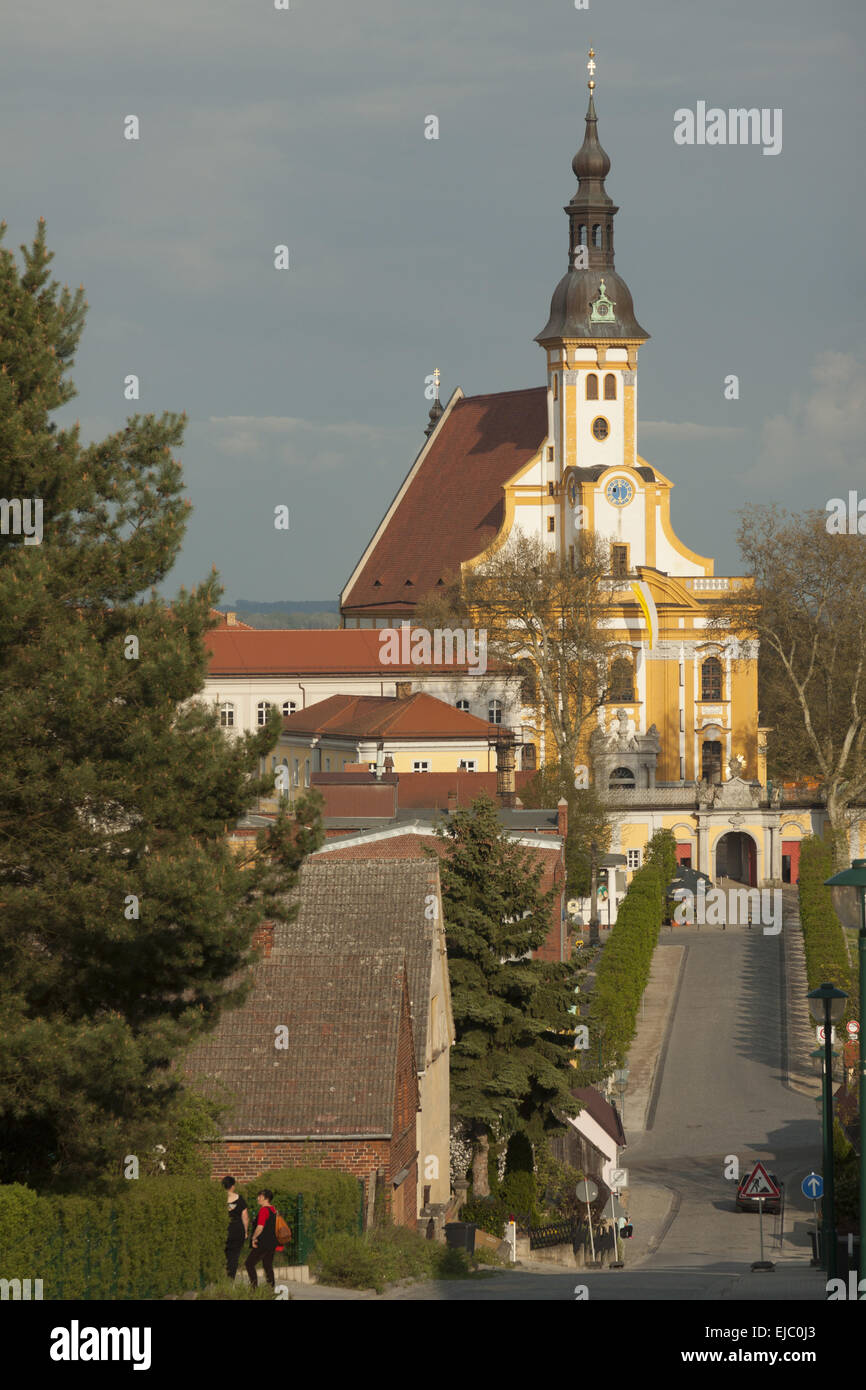 Monastery and road Stock Photo - Alamy